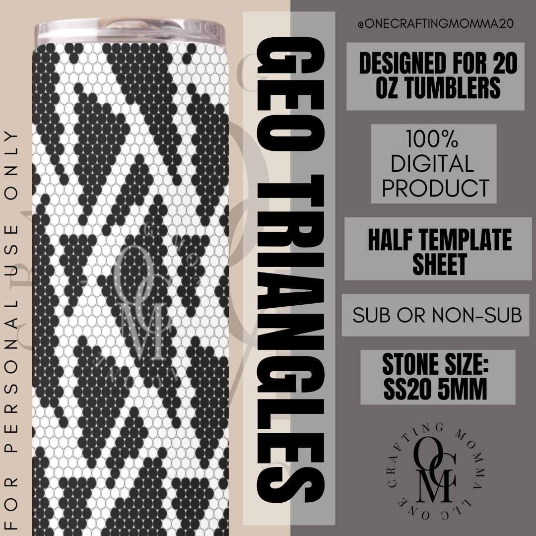 Geo Triangles – One Crafting Momma LLC