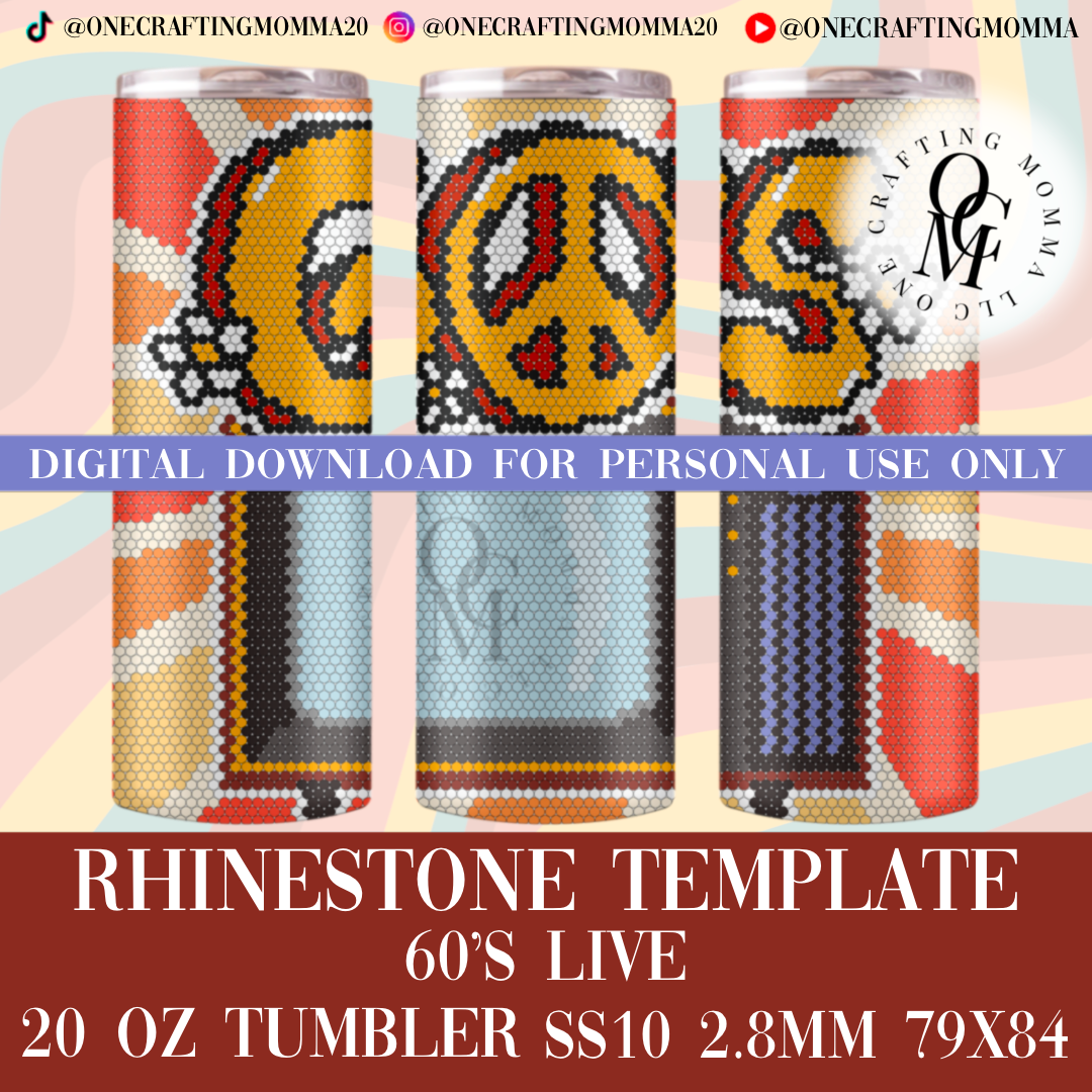 Sublimation Rhinestone Templates – One Crafting Momma LLC